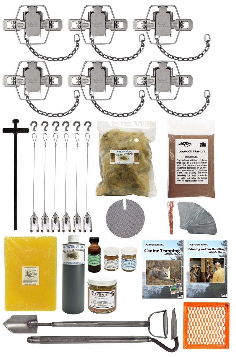 TRAPPING STARTER KIT FOR COYOTE STANDARD 20 PIECE KIT | Animal Traps ...