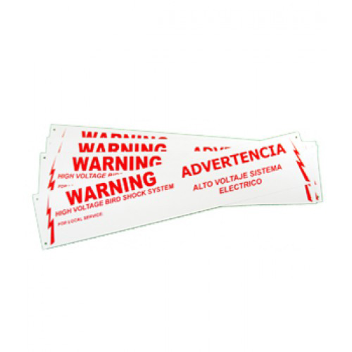 ELECTRIC TRACK SHOCK WARNING LABELS (10) | Animal Traps & Supplies