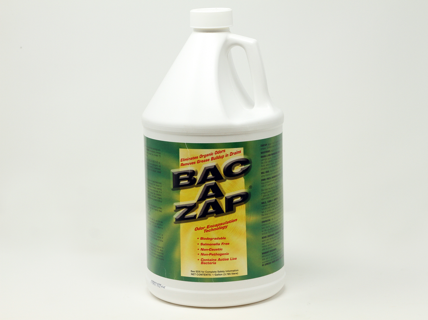 BAC-AZAP ODOR CONTROL GALLON | Animal Traps & Supplies