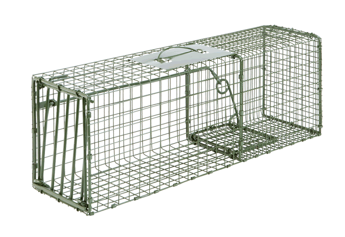 DUKE HEAVY DUTY SINGLE DOOR CAGE TRAP 26x9x9 MODEL # 1109 | Animal ...