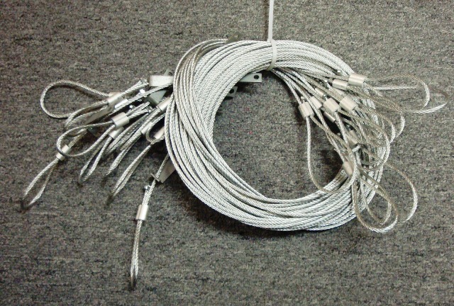 Drowning Cable Slides 1 dozen 8 Foot 1/8" Cable with Drowning locks ...
